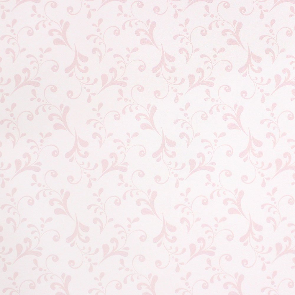 Papel de Parede All Kids Arabesco Rosa 2911001 - Rolo: 10m X 0,53m ...