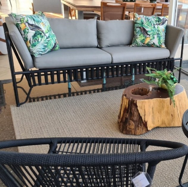 Sofá em corda larga dupla Aloha de 2,00M Renorma | MadeiraMadeira