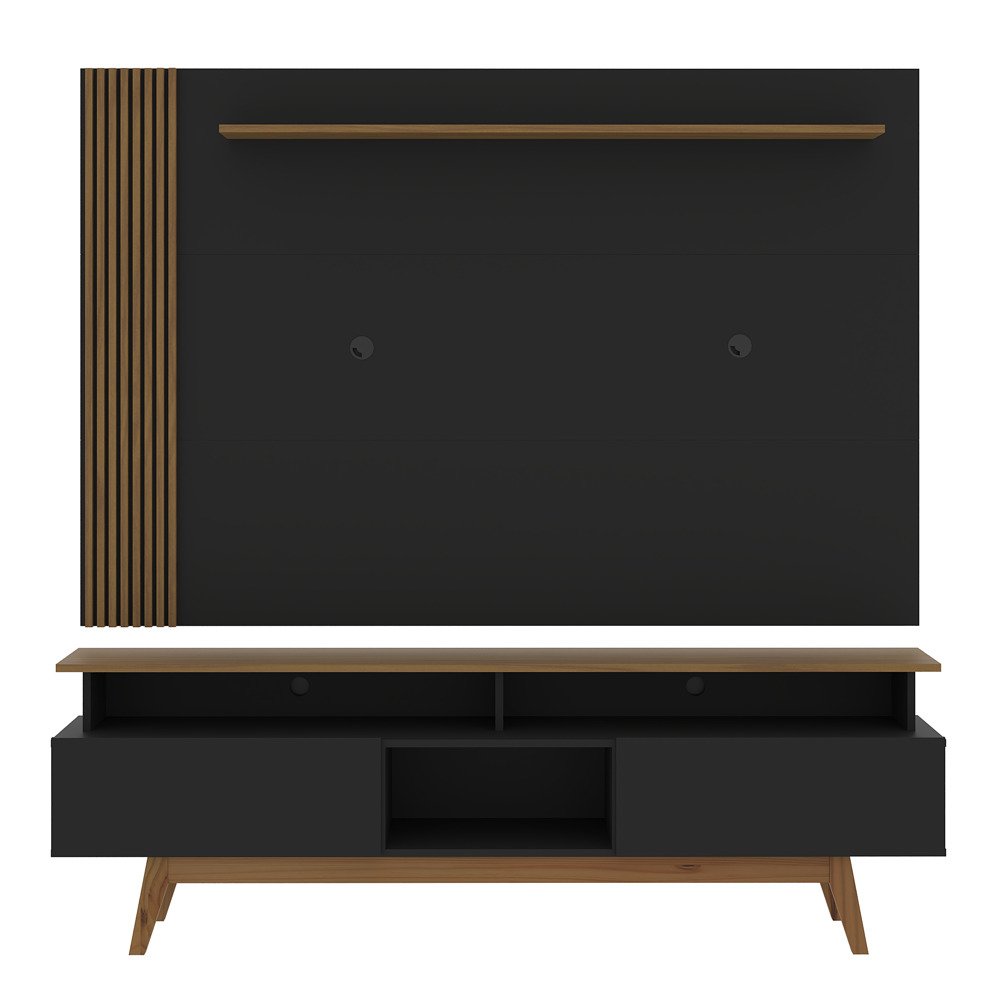 Rack com Painel Ripado para Tv até 70 Polegadas 2 Gavetas Grécia 180cm ...