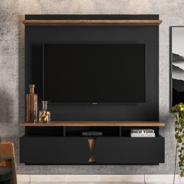 Painel para TV até 55 Polegadas 2 Portas Imola Lukaliam Móveis | MadeiraMadeira
