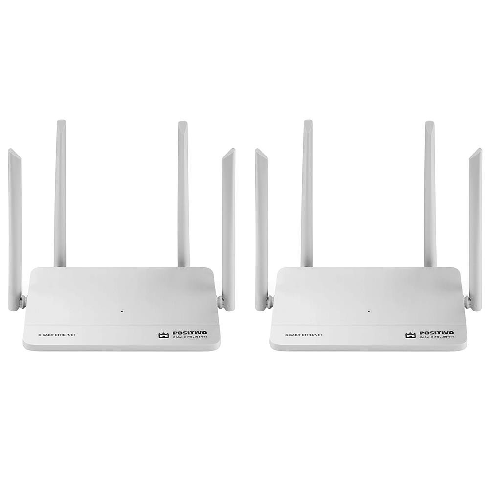 Kit Roteador Smart Mesh Wi-Fi Gigabit Positivo Casa Inteligente 2 ...