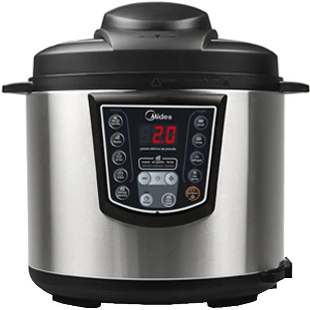 Panela Eletrica Pressao 6l Midea - Ppa71 Inox/preto 110 Volts ...