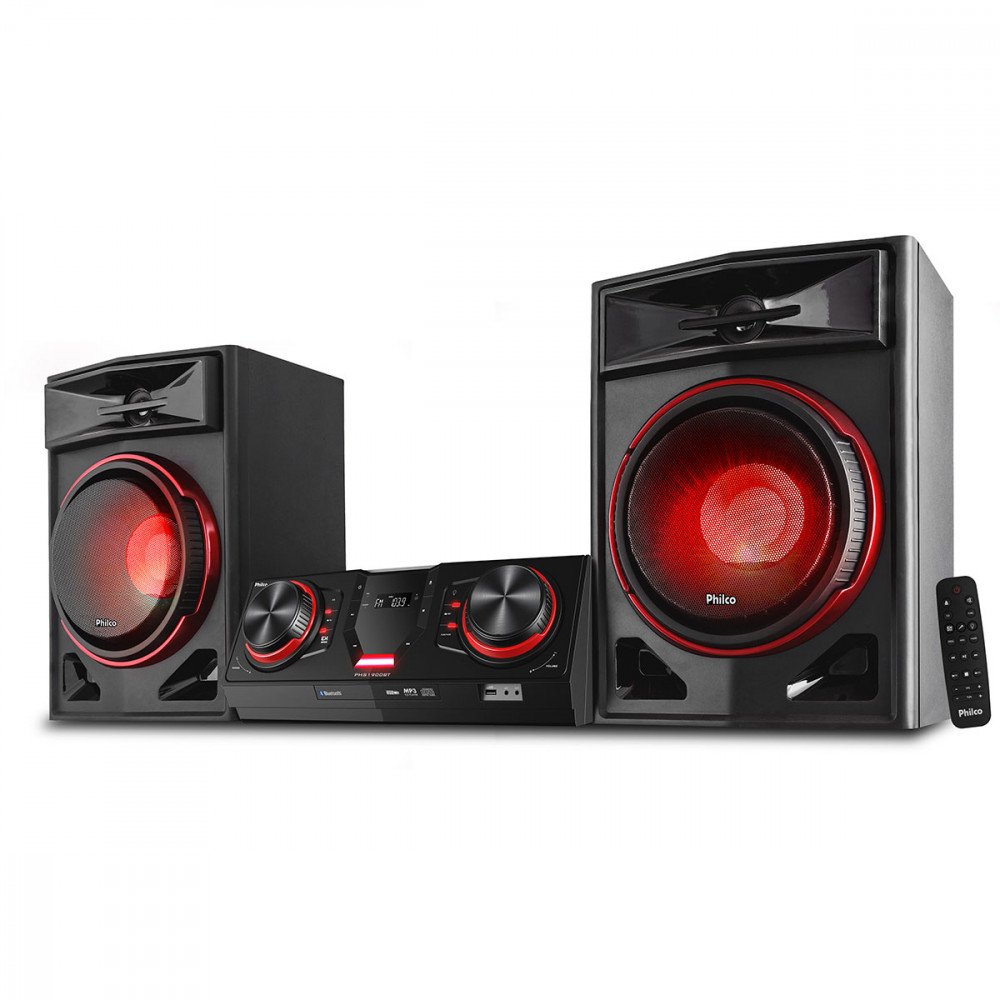Mini System PHS1900BT com Bluetooth e USB 1900W Philco Preto Bivolt ...