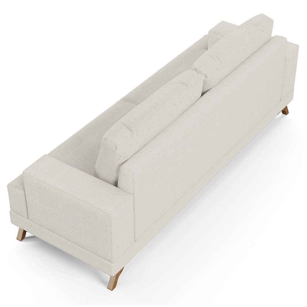 Sofá 160cm 2 Lugares Pés Curvos Santi Linho D05 Cru - Mpozenato ...