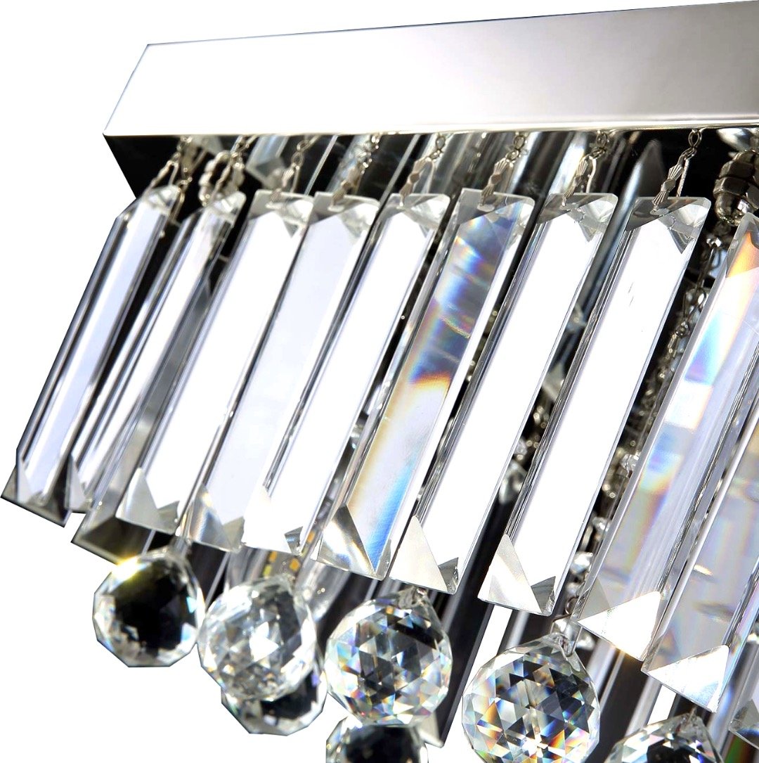 Luminaria Plafon De Cristal Legitimo transparente 25x25cm | MadeiraMadeira