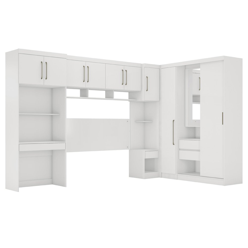 Guarda-Roupa Modulado Módena Composição 19 Casal 77019 Branco Demóbile ...