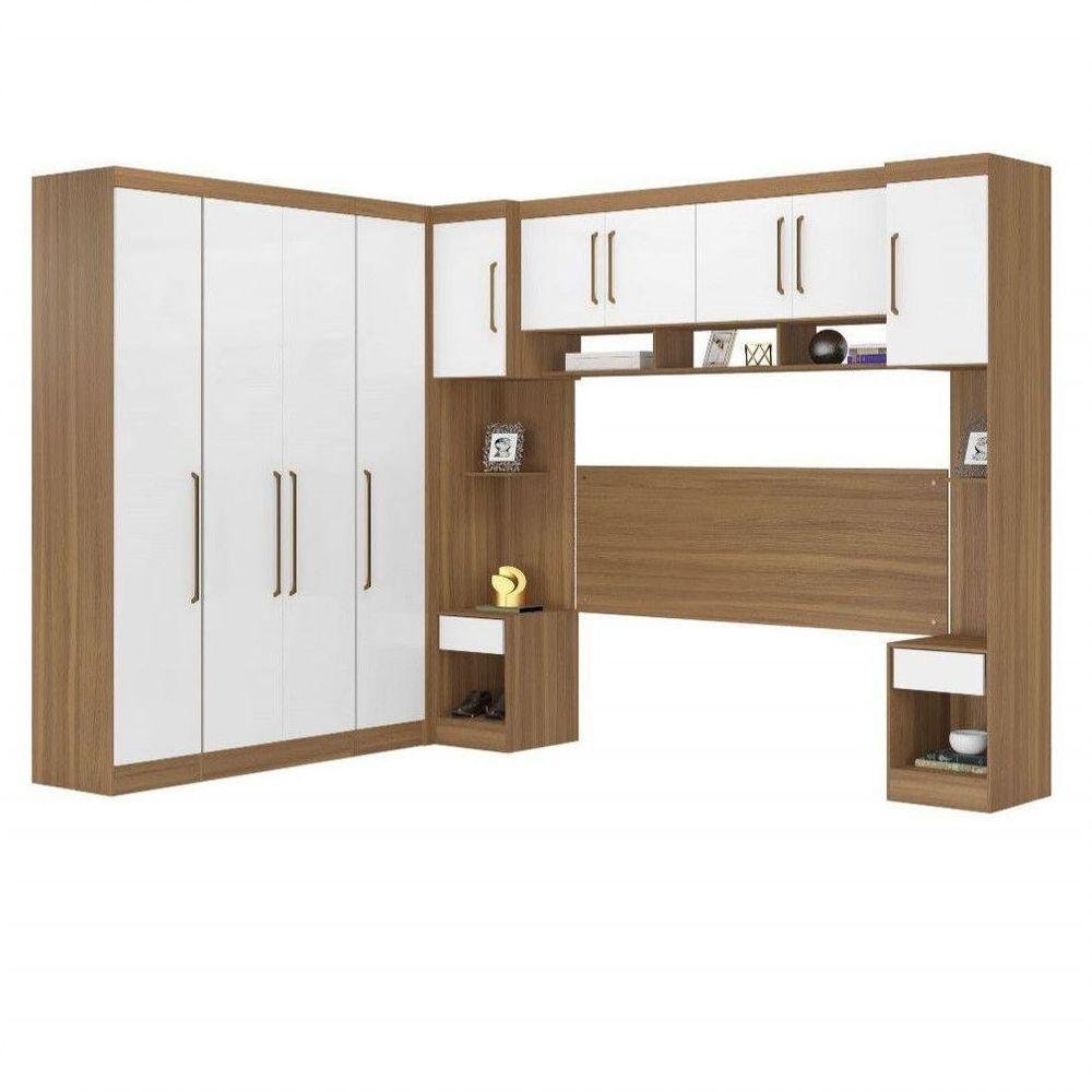 Guarda Roupa Modulado Casal Modena 01 10 Portas Demóbile Amêndola Touch ...