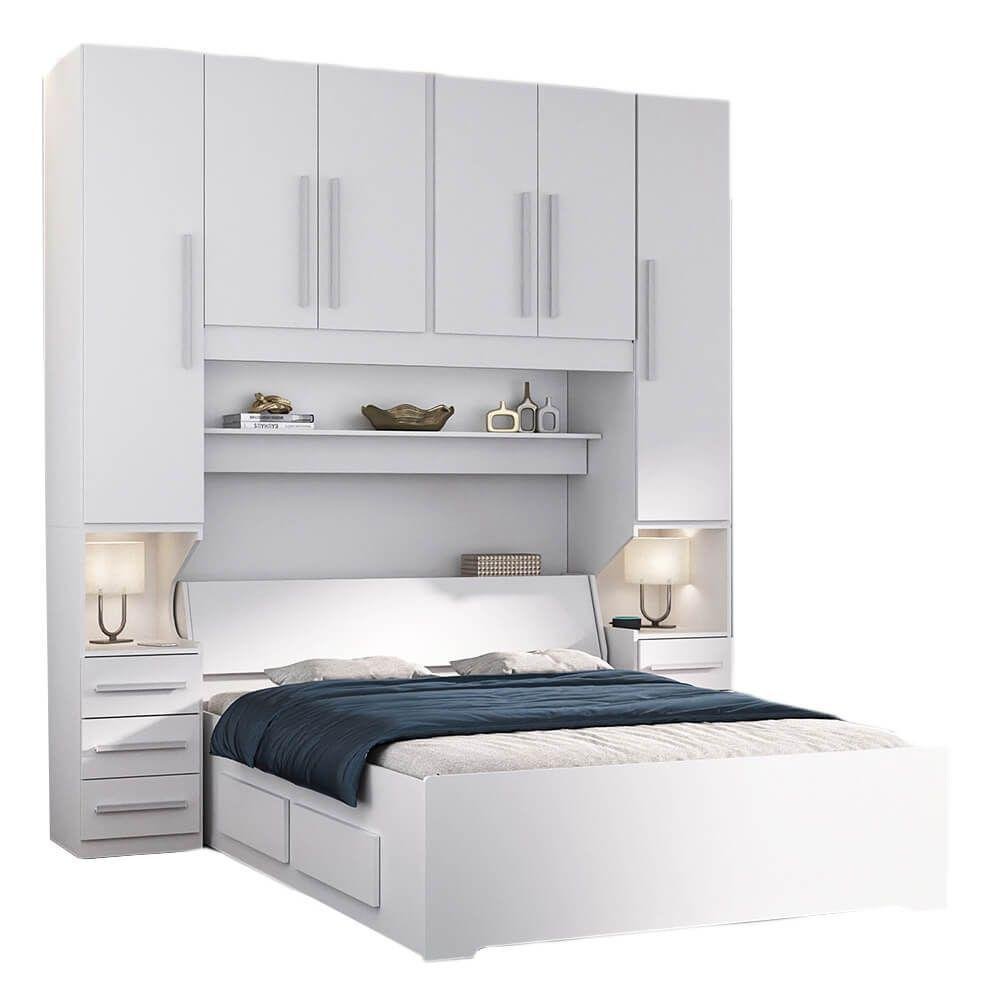 Dormitório de Casal Completo 1220 Branco | MadeiraMadeira