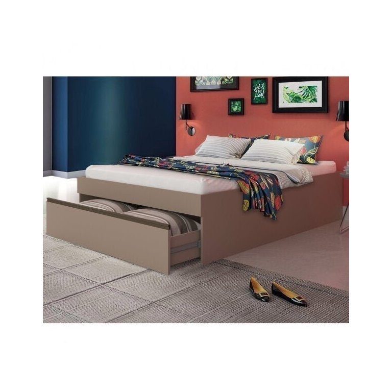 Quarto Casal Modulado com Espelho 3 Peças Color Flex Classic Soul ...