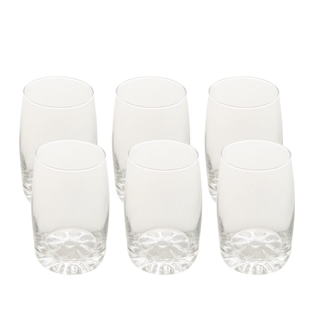 Conjunto 6 Copos de Vidro Geovana 260ml | MadeiraMadeira