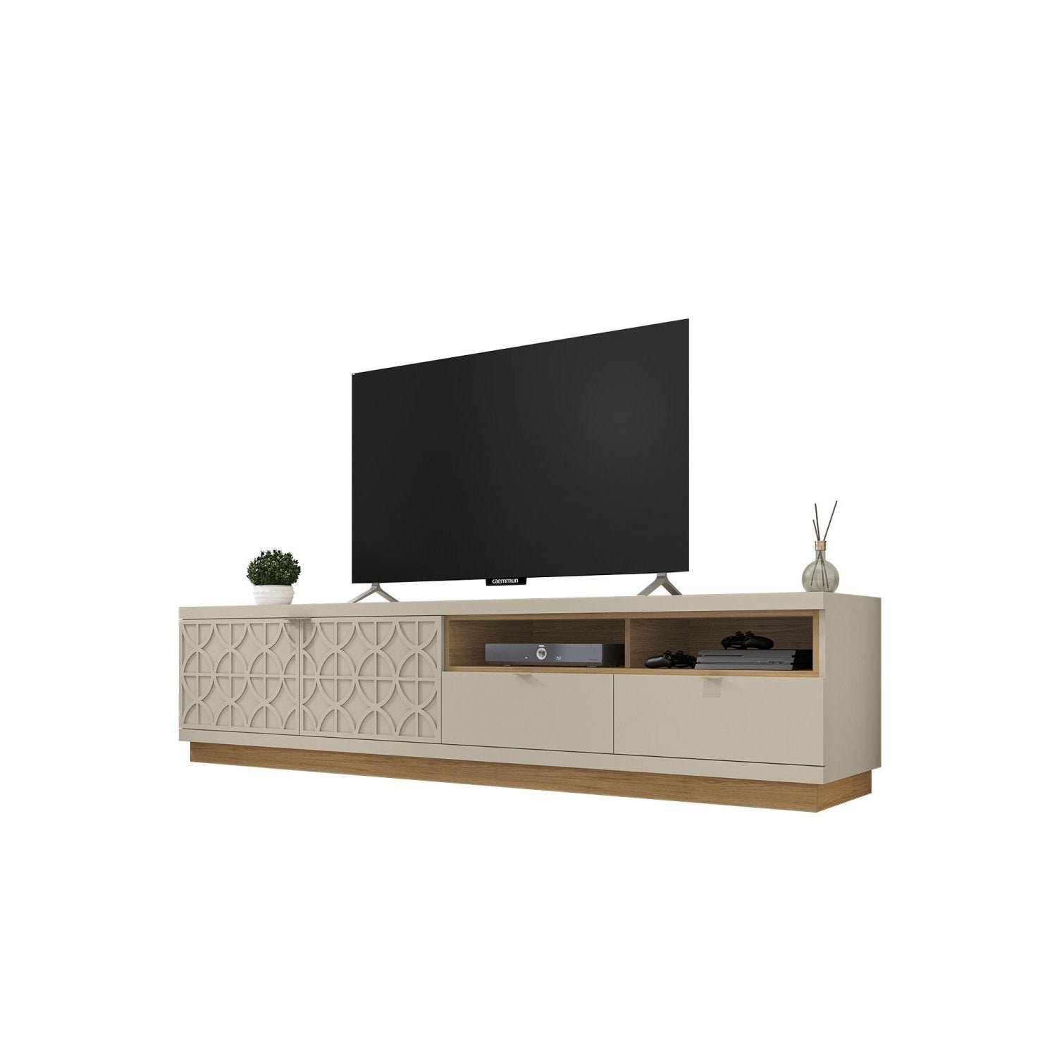 Rack para TV até 75 Polegadas Renda Caemmun | MadeiraMadeira