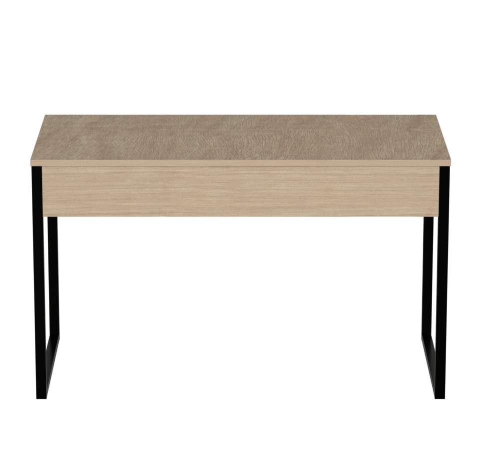 Mesa para Escritório Reta Industrial 1,20m x 0,60m x 0,73m Carvalho | MadeiraMadeira