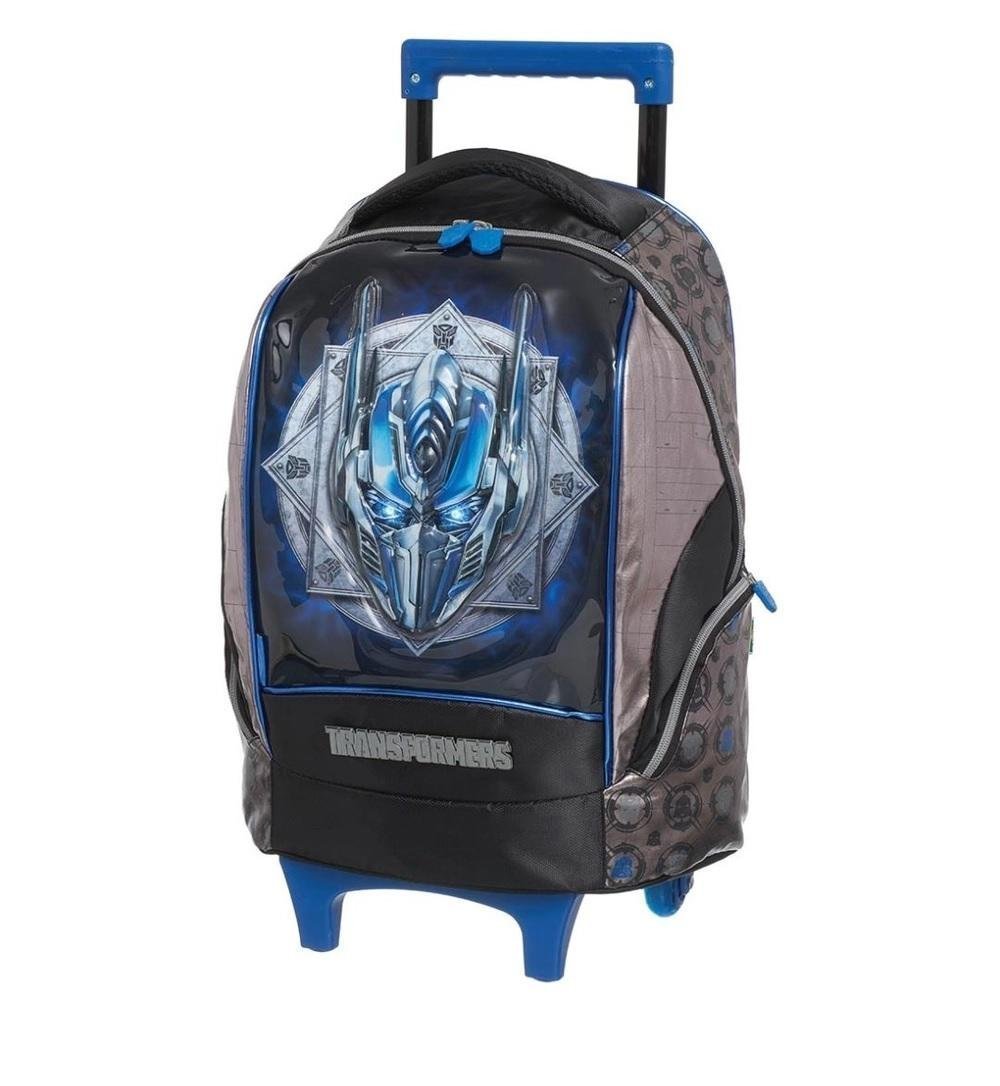 Mochila Infantil c/ Rodinha 16" Grande Transformers 3D Ref.933P01 ...