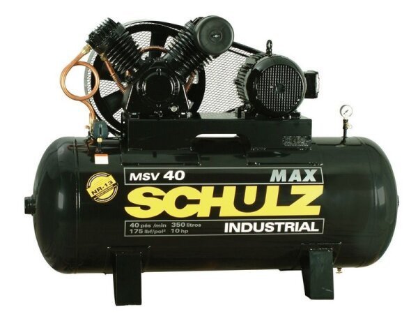 Compressor De Ar Schulz - Msv 40/350 Max - 40 Pés 350 Litros 175 Libras ...