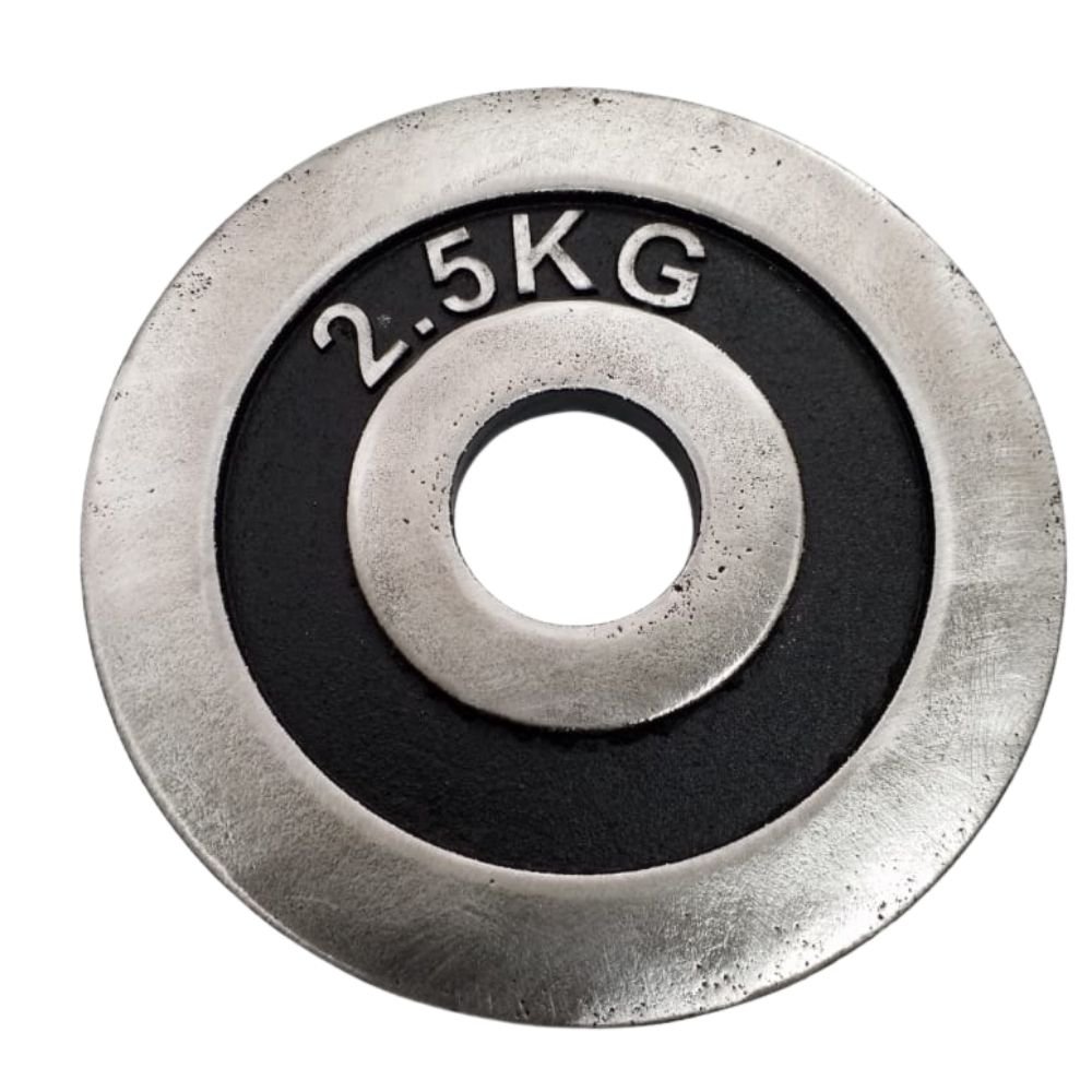 Kit Anilhas Olímpicas Fracionadas 2,5Kg + 1Kg e 0,5Kg (2un cada ...
