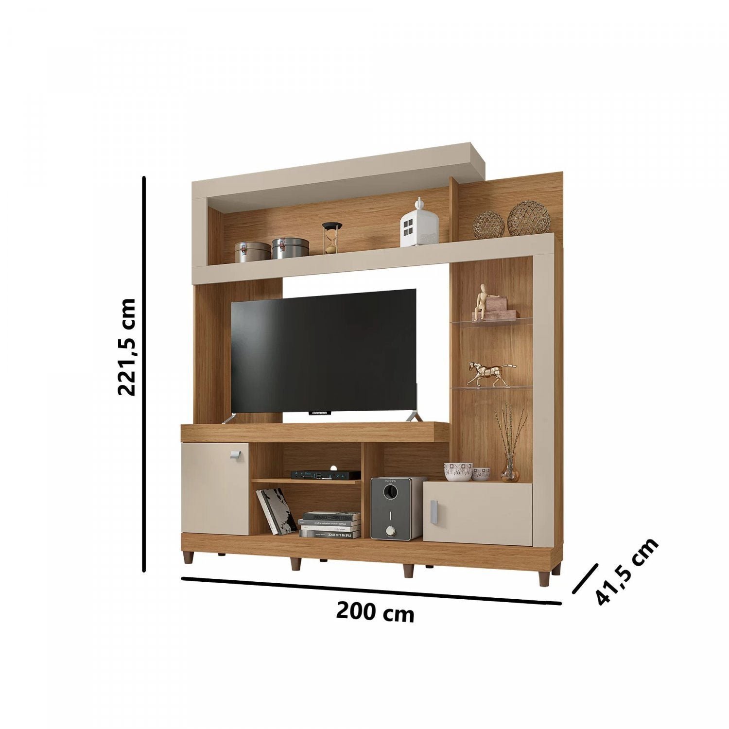 Estante Home para TV até 52 Polegadas Sensação Sense Caemmun ...