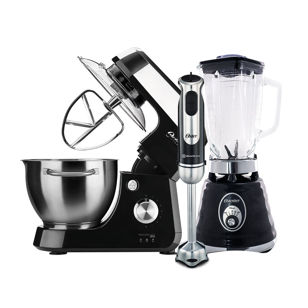Kit Black Premium Batedeira - Liquidificador - Mixer Oster - 220V ...