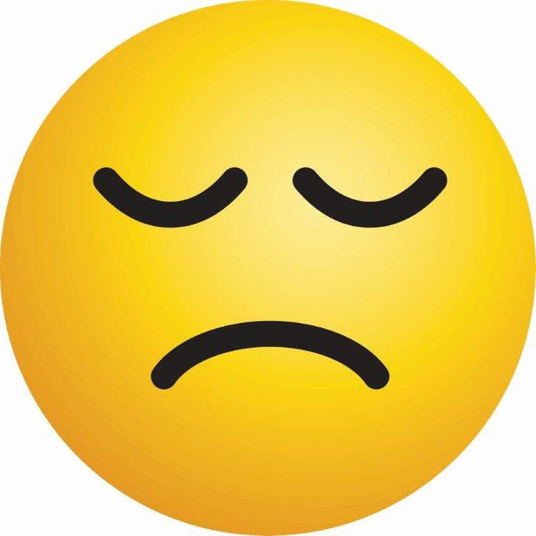Adesivo de Parede Emoji Triste | MadeiraMadeira