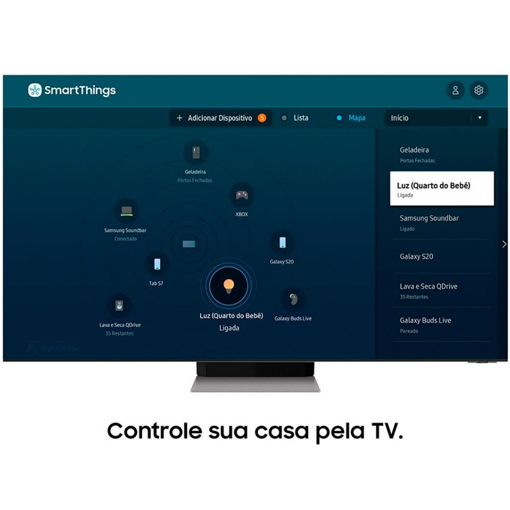 Smart Tv 75 Polegadas Neo QLED 8K 75QN900A Tela Infinita Ultrafina Samsung | MadeiraMadeira
