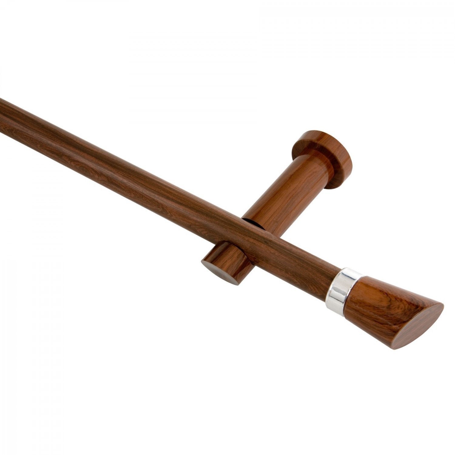 Kit Varão Simples de Cortina 2m Alemão Plus Belchior | MadeiraMadeira