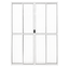 Porta Sacada de Aluminio Branco 4 Folhas com Trinco 2,10x1,50 ...