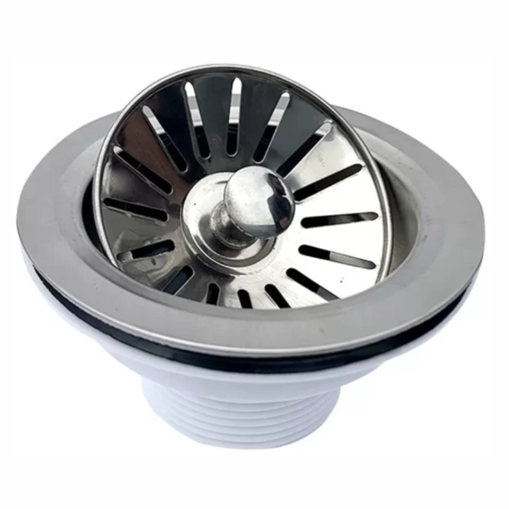 Válvula para Pia Cozinha Inox Americana 4.1/2" Flvx Hidro | MadeiraMadeira