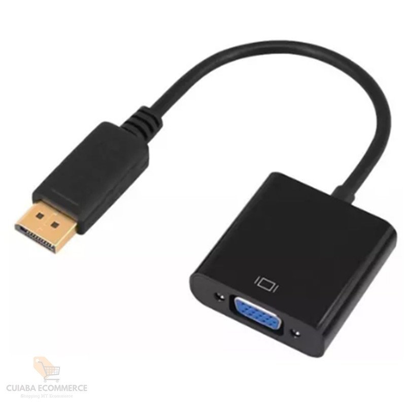 Cabo Adaptador Displayport Conectar Monitores e Telas vga | MadeiraMadeira
