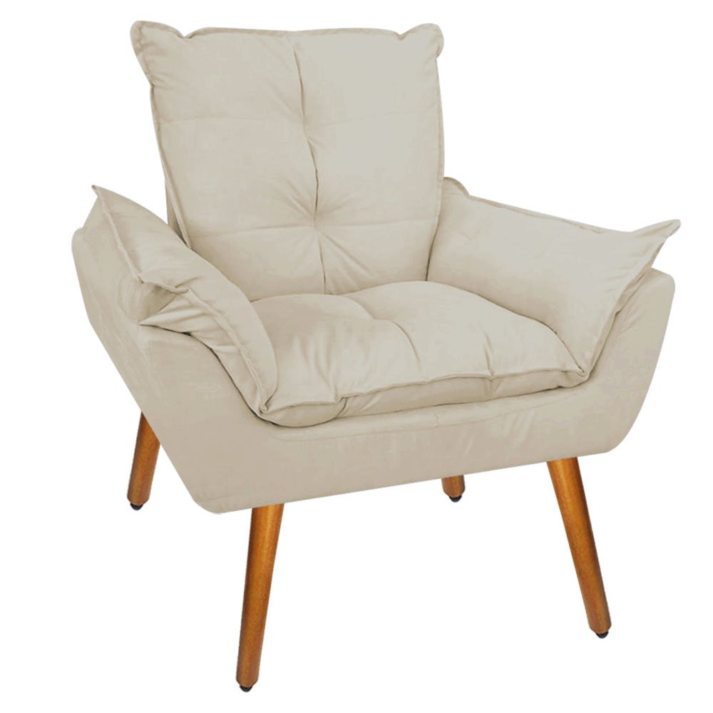 Poltrona Cadeira Decorativa Para Recepção Sala Quarto Salão Opala Nanda ...