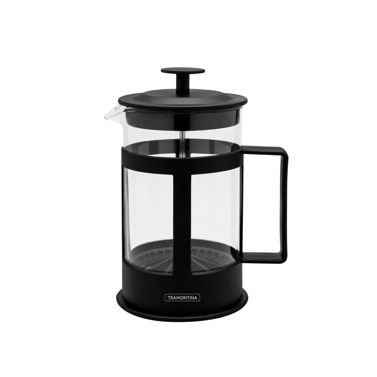 Cafeteira Francesa Tramontina em Vidro e Polipropileno Preto 600 ml ...