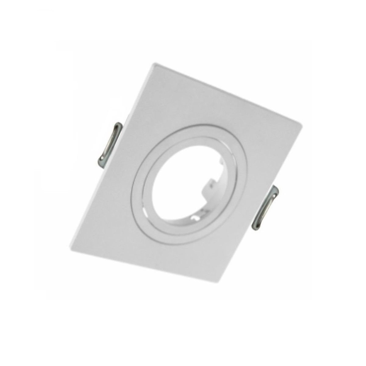 Spot de Embutir Mini Dicroica Quadrado Mr11 Face Plana Branco | MadeiraMadeira