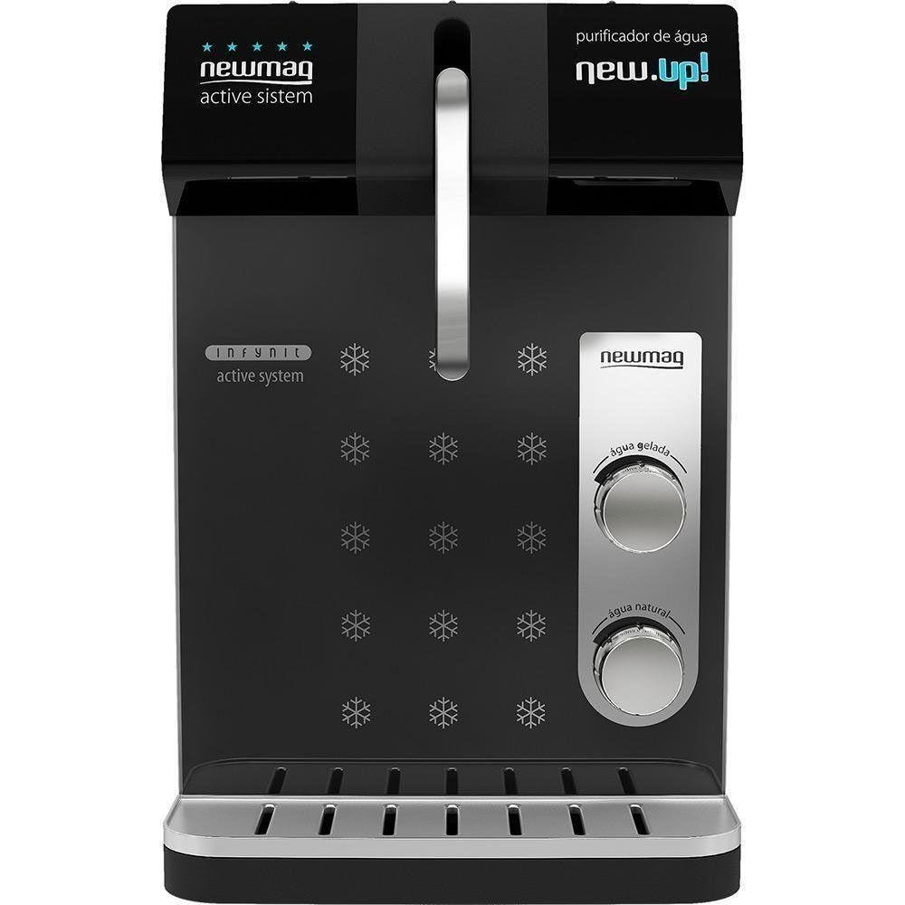 Purificador Newmaq Infinity Glass Purif 127V Preto 127V | MadeiraMadeira