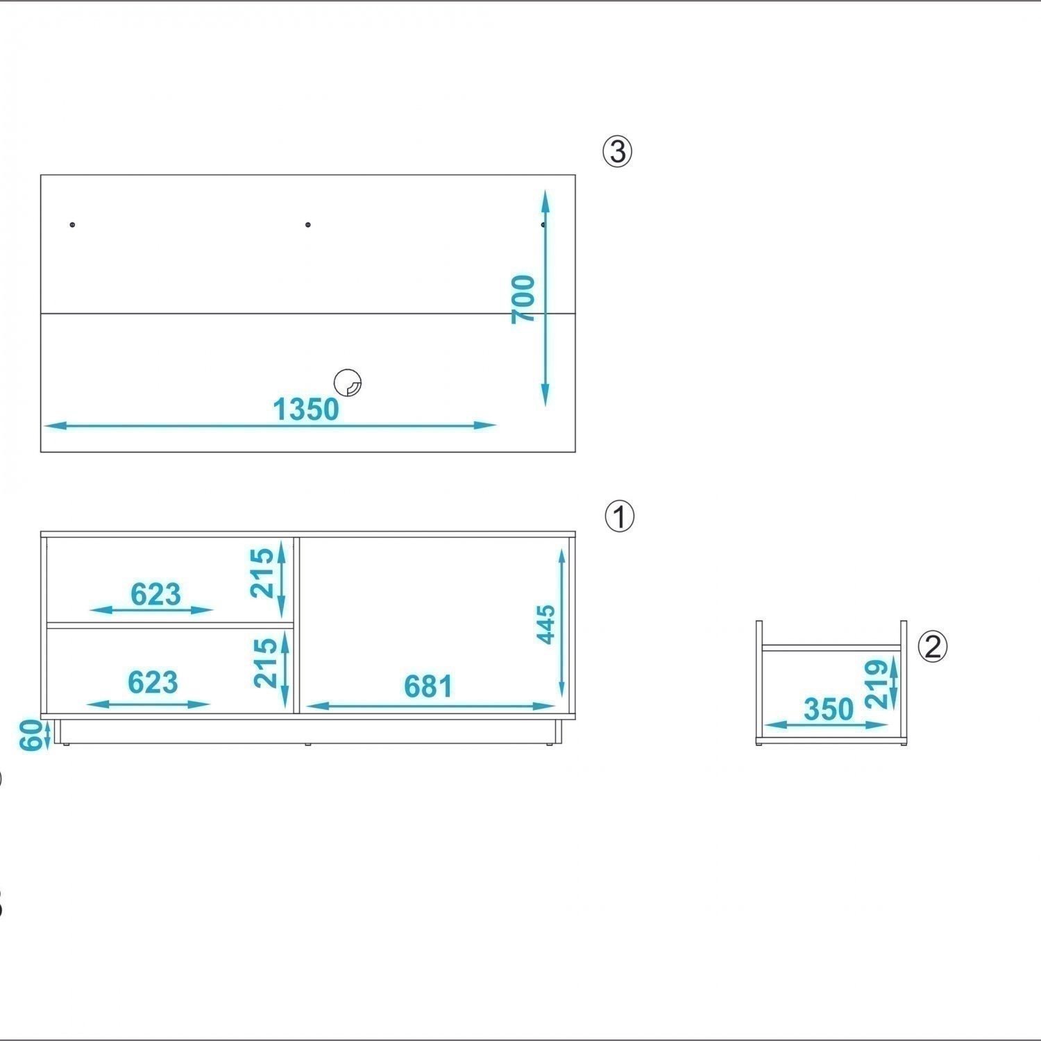 Rack para TV até 48 Polegadas 1 Porta 3 Prateleiras com Mesa de Centro ...