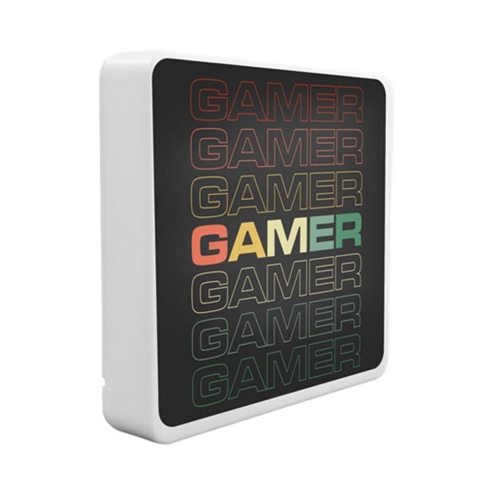 Luminária Box Slim Gamer Usb | MadeiraMadeira