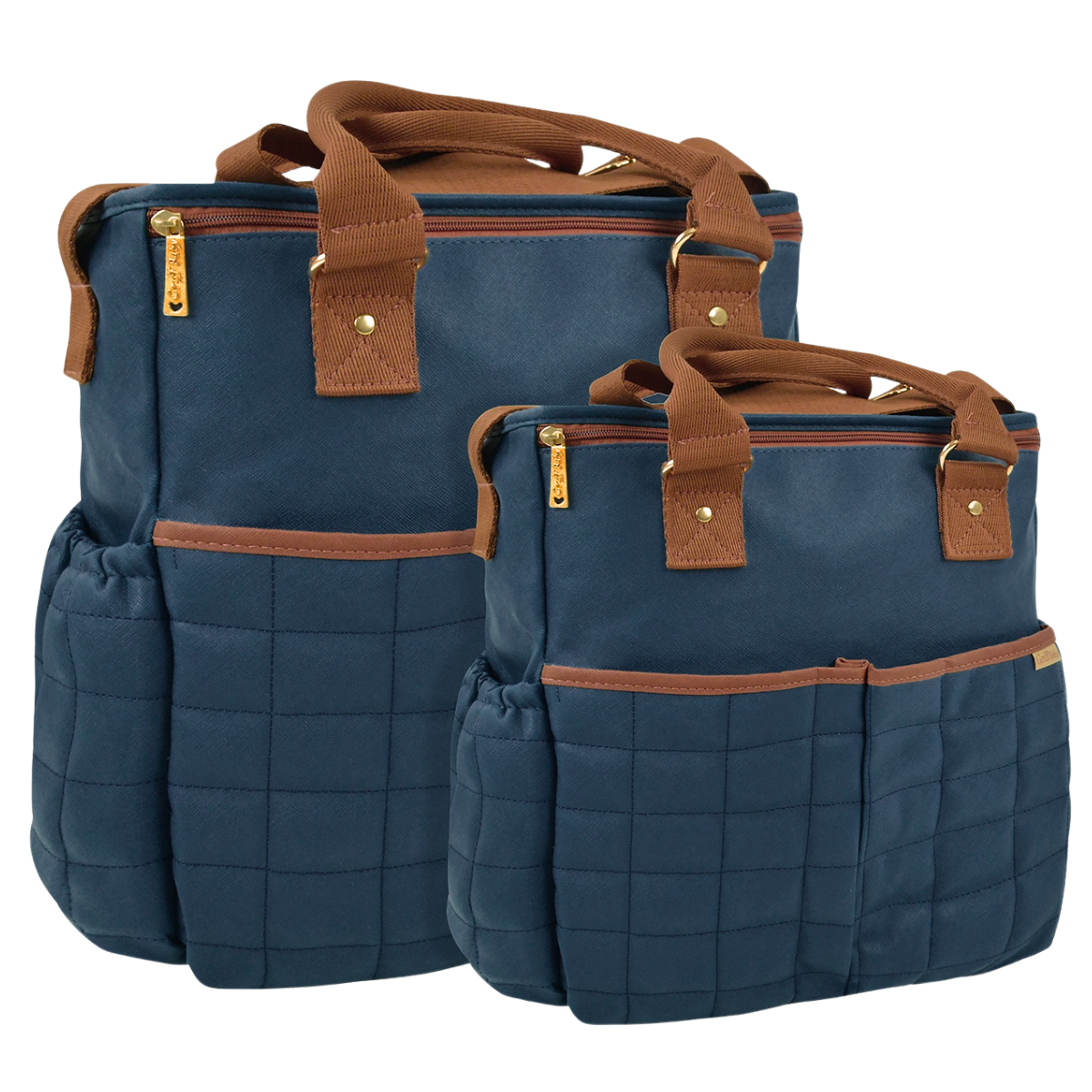 Kit Bolsas Maternidade Griff Baby Matelassê Quadrado Azul Marinho ...