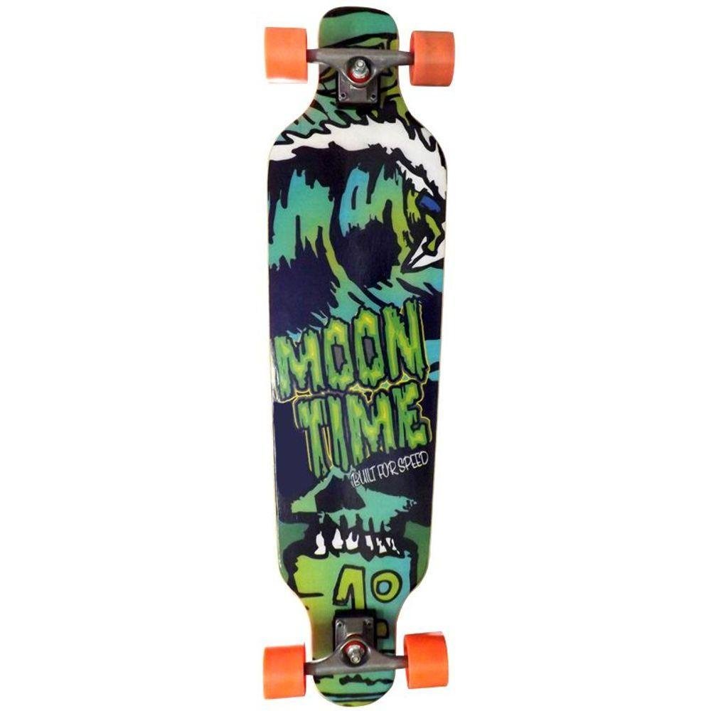 Skate Longboard Completo Moon Time Life Game Speed | MadeiraMadeira