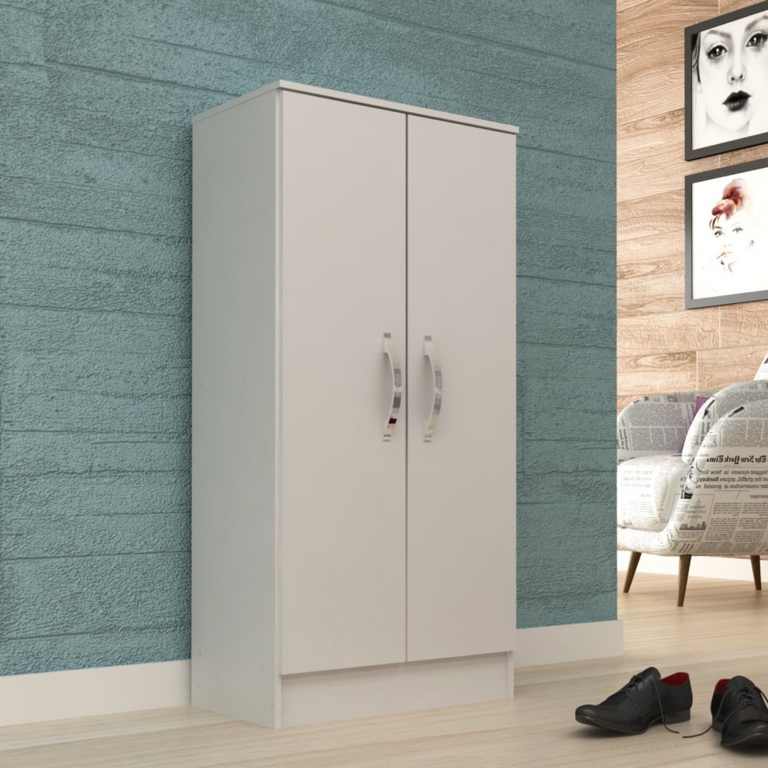 Sapateira Multiuso 2 Portas Flórida VBF Móveis | MadeiraMadeira