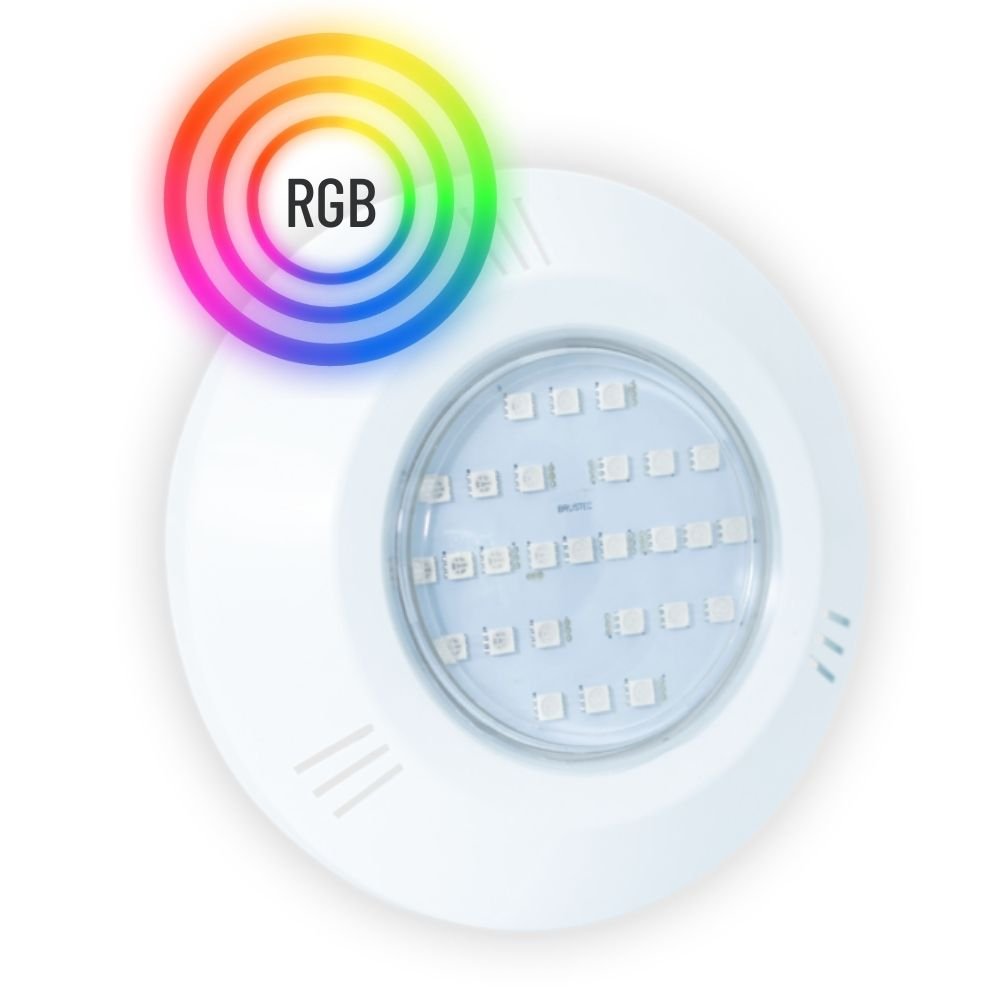 Kit Iluminação para Piscina 4 Refletores Led Light 6W RGB com Central ...