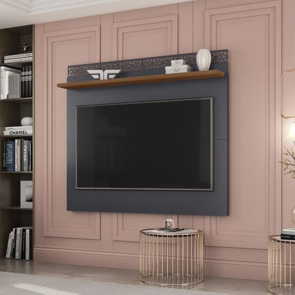 Painel para TV até 55 Polegadas Sophia Grafite Matte Frade Movelaria ...