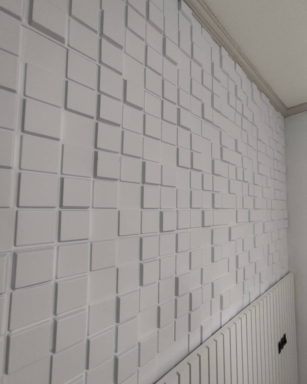 KIT 4 Placas Decorativas De Pvc 3d Revestimento 50cm X50cm | MadeiraMadeira