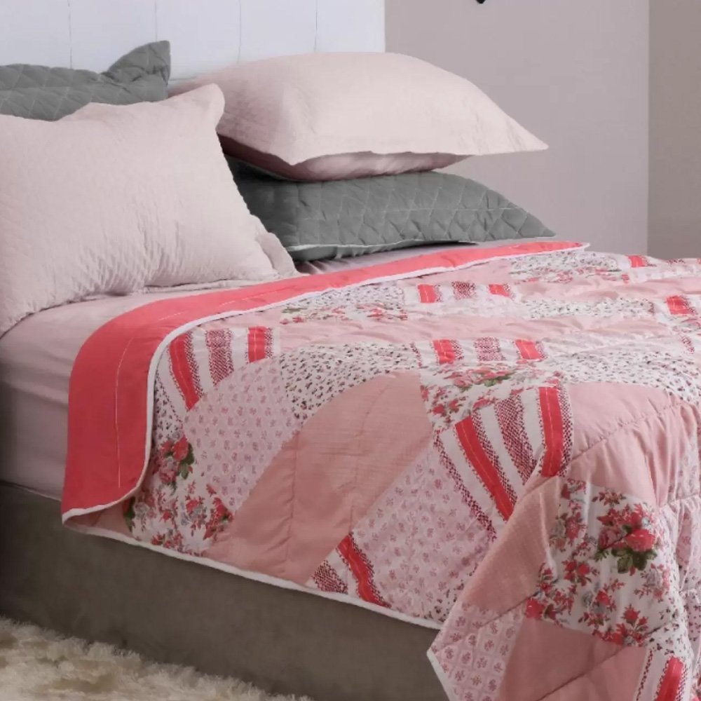 Edredom Casal Dupla Face Extra Macio Grande Paco Milano Sultan Sofitex:Laranja | MadeiraMadeira