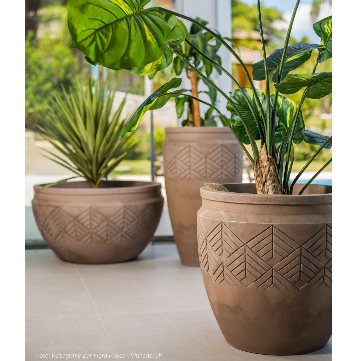 Vaso Cilindrico 75 Tribo Japi | MadeiraMadeira