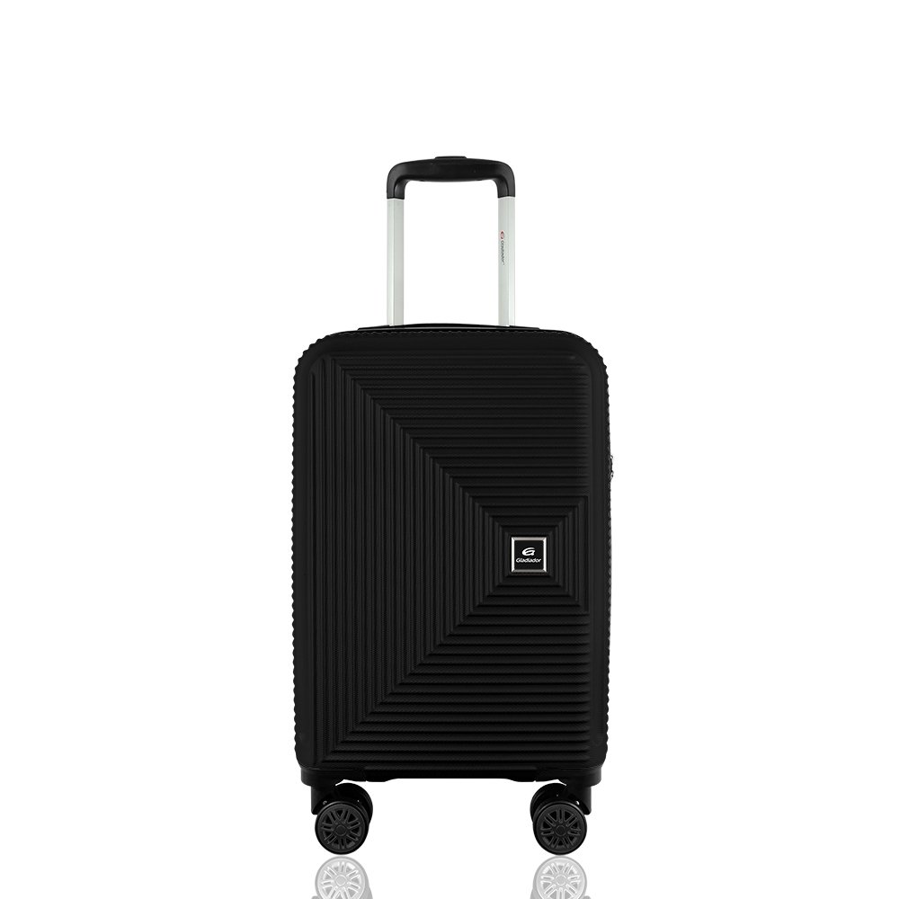 Mala de Bordo 10kg de Viagem Rígida Cadeado Tsa Rodas Duplas 360° Gladiador B4mb2:preto ...