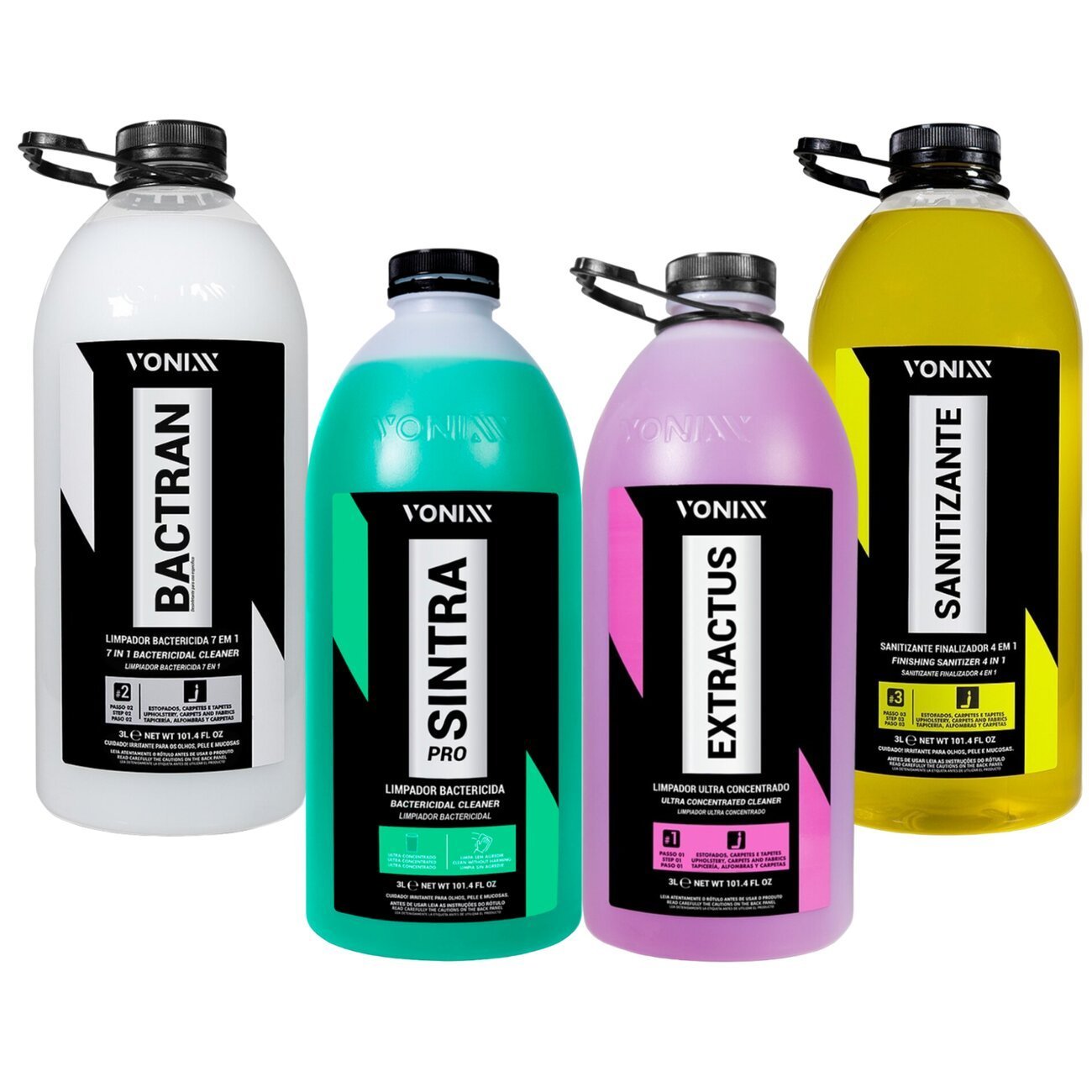 Sistema VSC Extractus Bactran Sanitizante Sintra Pro Vonixx SBRIO KIT ...