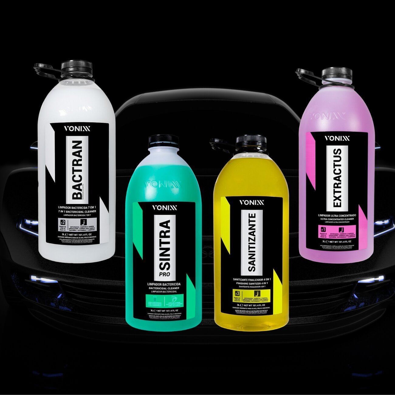 Sistema VSC Extractus Bactran Sanitizante Sintra Pro Vonixx SBRIO KIT ...