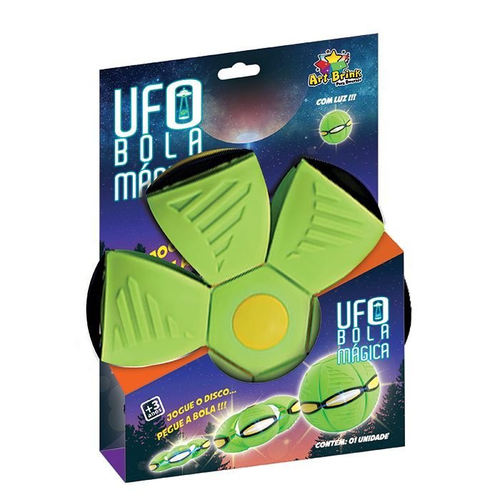 Bola Mágica Maluca Magic Ball com Luz Art Brink Cor Verde | MadeiraMadeira