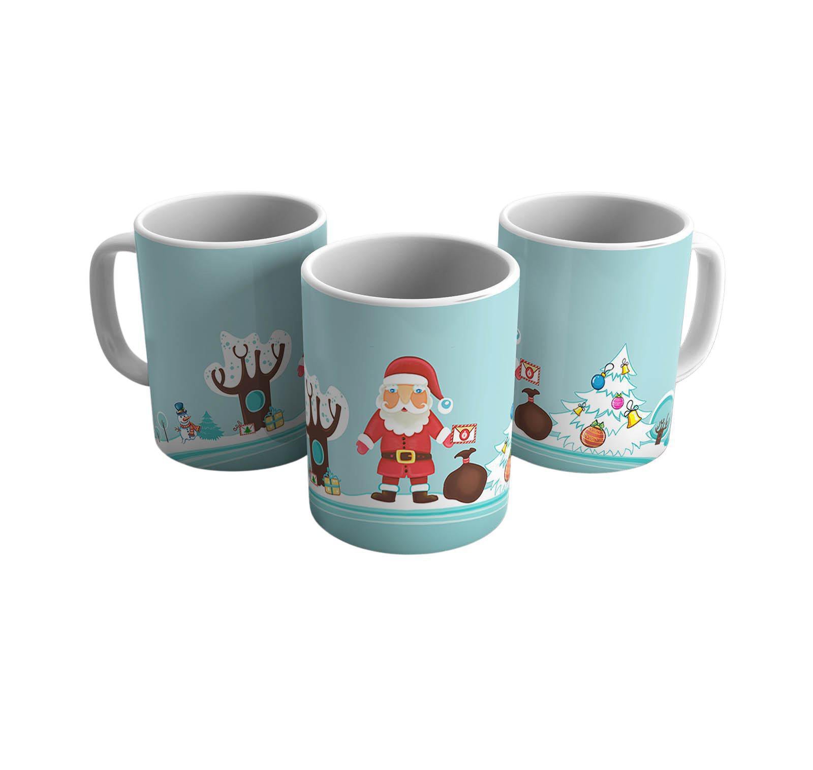 Caneca Personalizada De Natal Com Papai Noel 5180 | MadeiraMadeira
