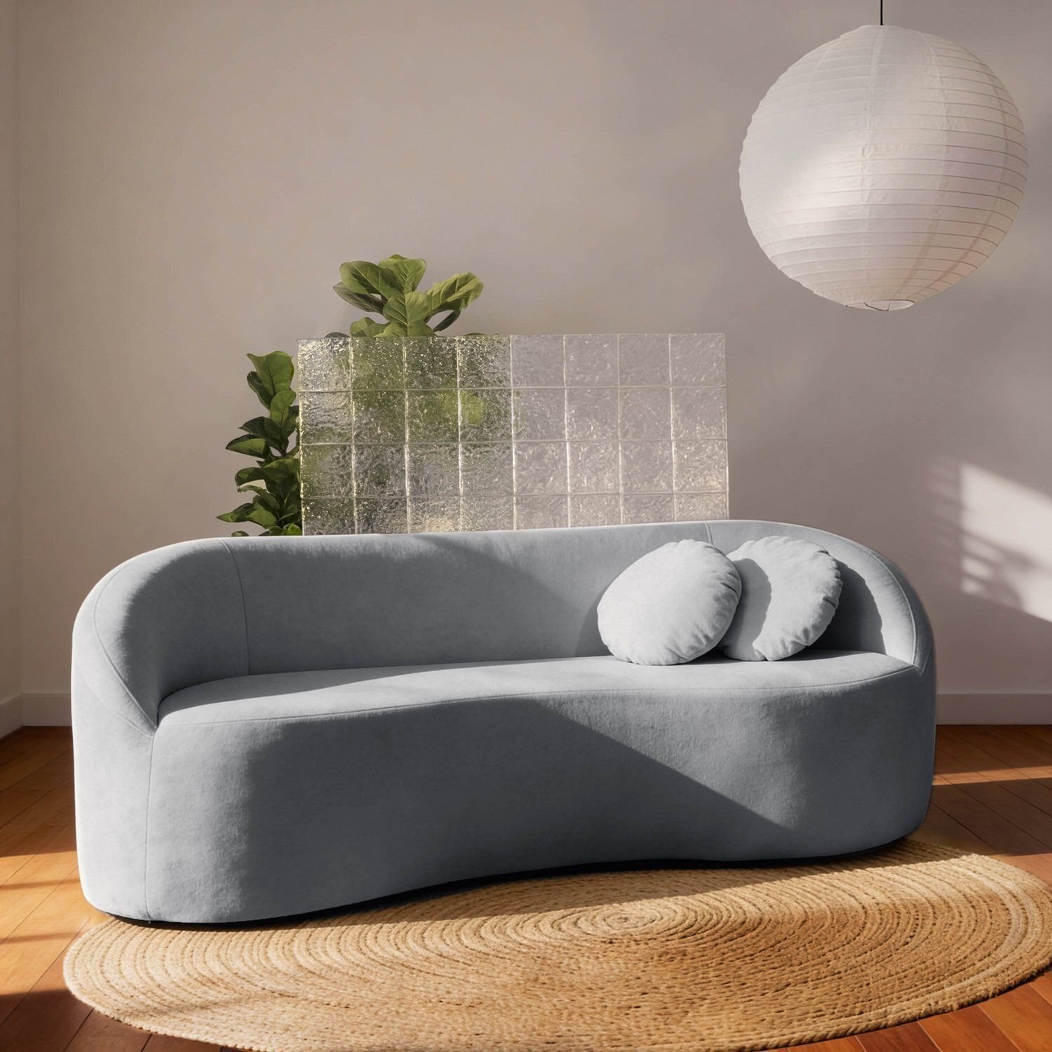 Sofá 2 Lugares Orgânico 160cm Fava CabeCasa MadeiraOriginals ...