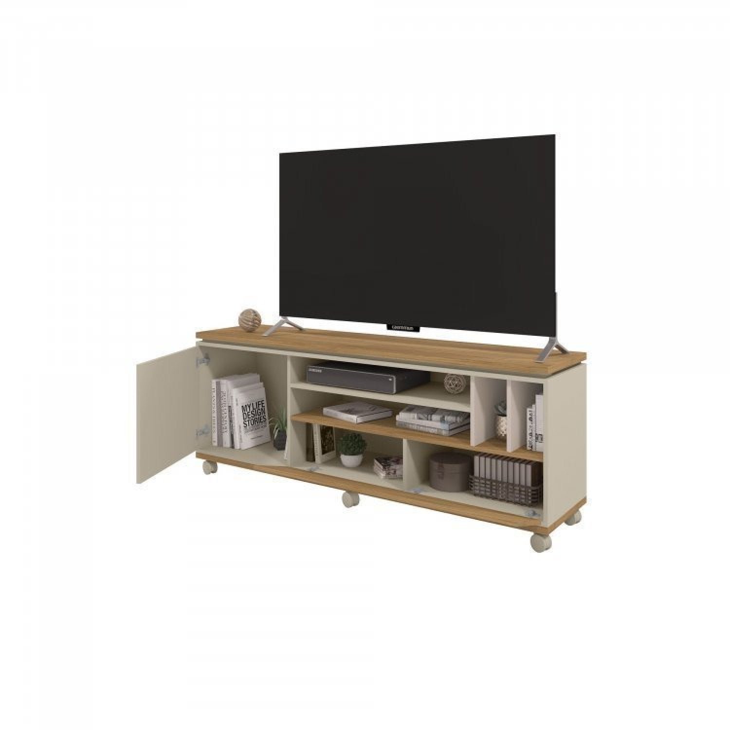 Conjunto Rack com Painel para TV até 55 Polegadas Multi Form Caemmun ...
