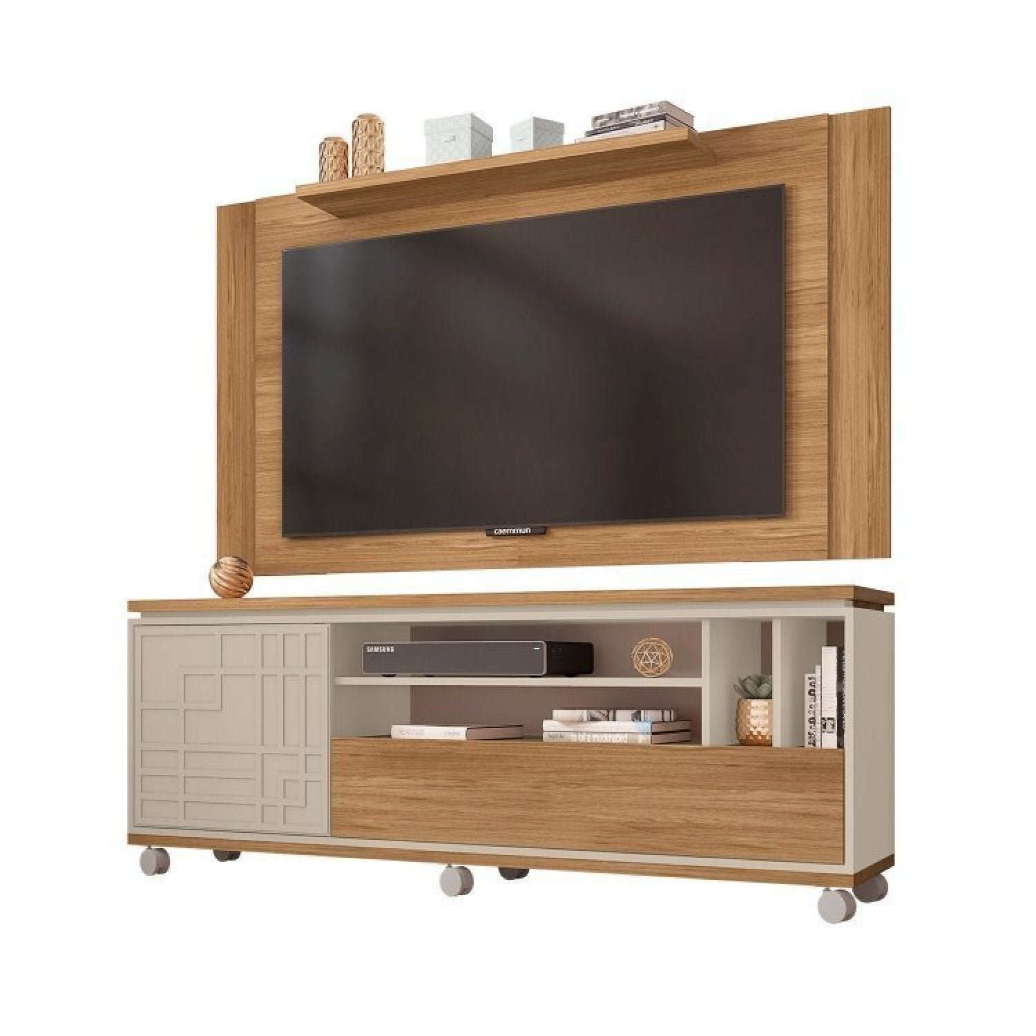 Conjunto Rack com Painel para TV até 55 Polegadas Multi Form Caemmun ...