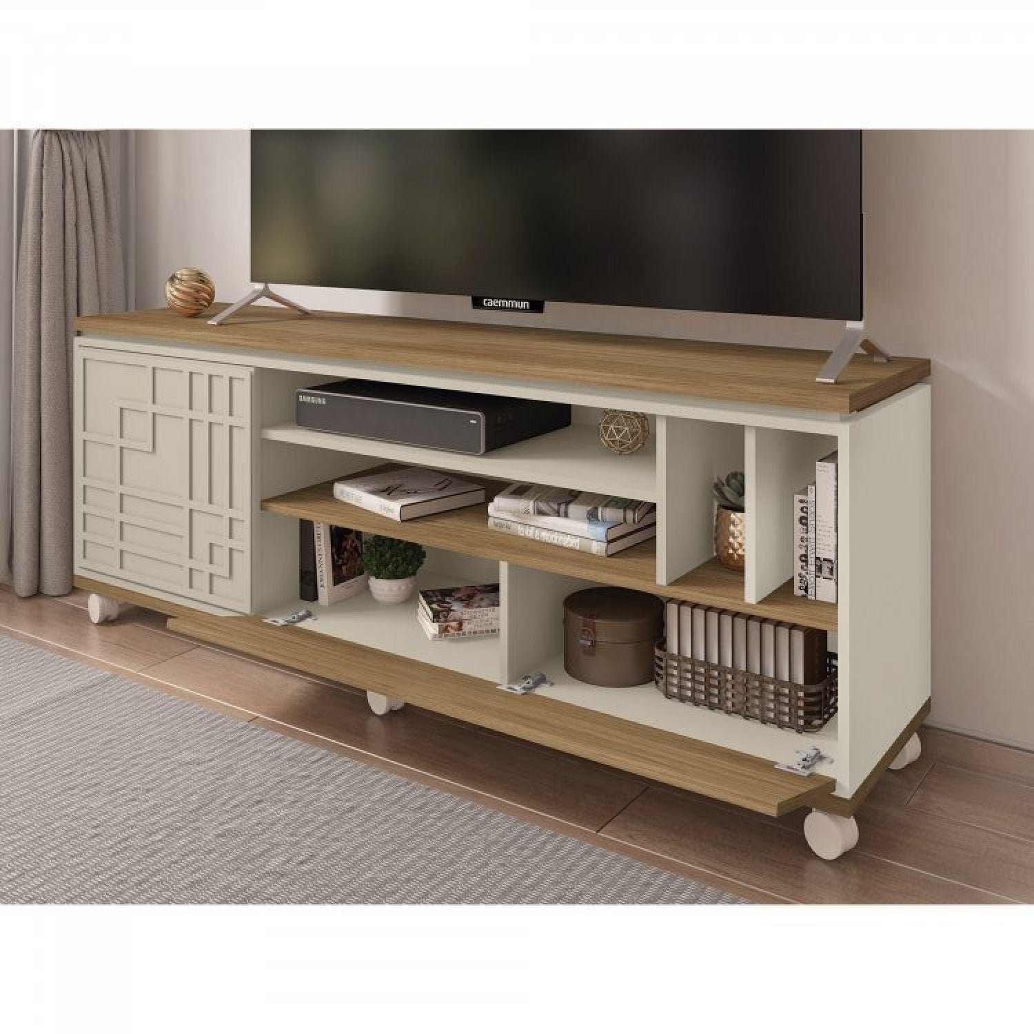 Conjunto Rack com Painel para TV até 55 Polegadas Multi Form Caemmun ...